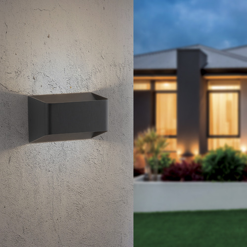 Liteworks Elise LED Up/Down Single Wall Light | Temple & Webster