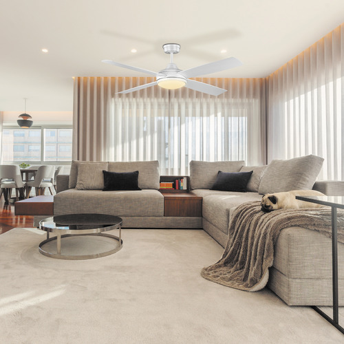 132cm Airnimate AC Ceiling Fan with LED | Temple & Webster