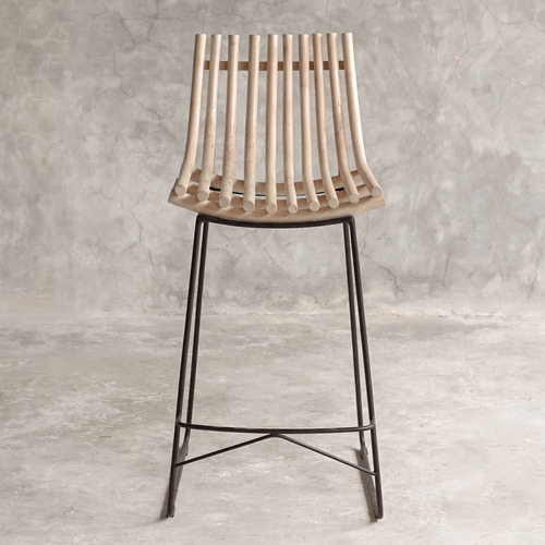 SLH House 65cm Clark Rattan Counter Stool | Temple & Webster