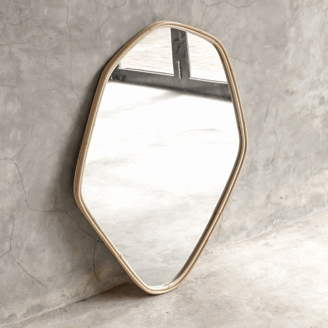 Terzon Rattan Wall Mirror | Temple & Webster