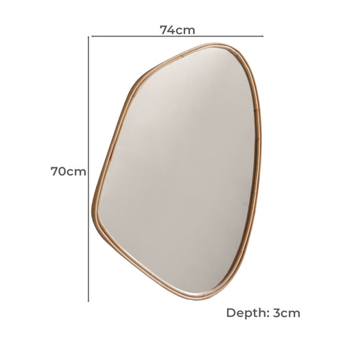 Raguel Rattan Wall Mirror | Temple & Webster