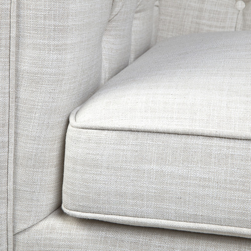 Rexington Home Button Tufted Blaise 3 Seater Sofa | Temple & Webster