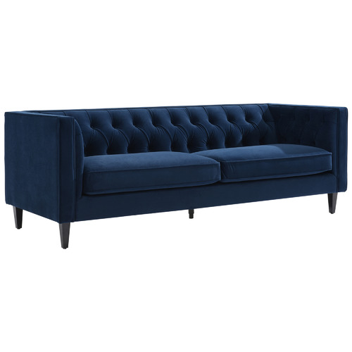 Rexington Home Button Tufted Blaise 3 Seater Sofa | Temple & Webster