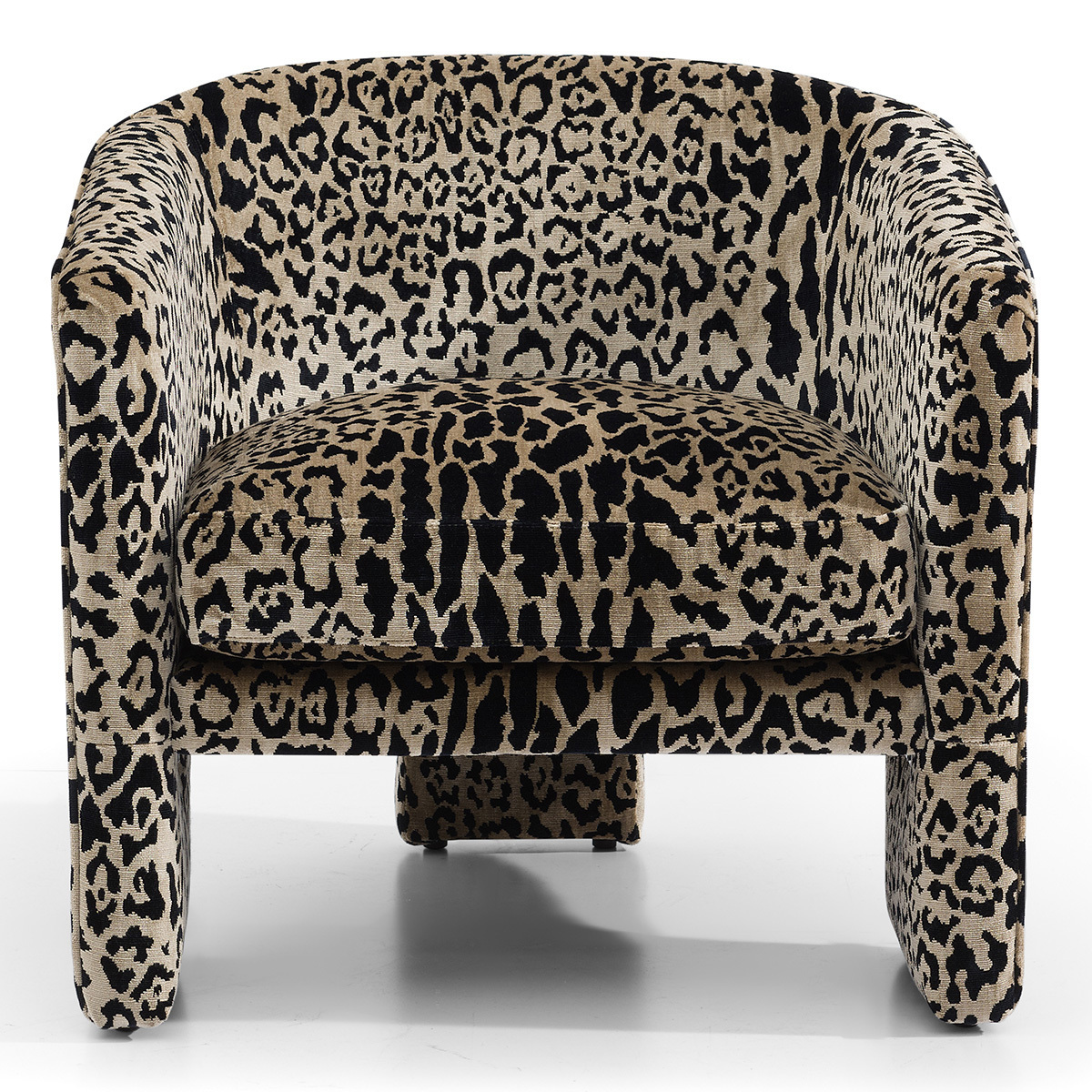 Rexington Home Shana Leopard Velvet Tub Chair | Temple & Webster