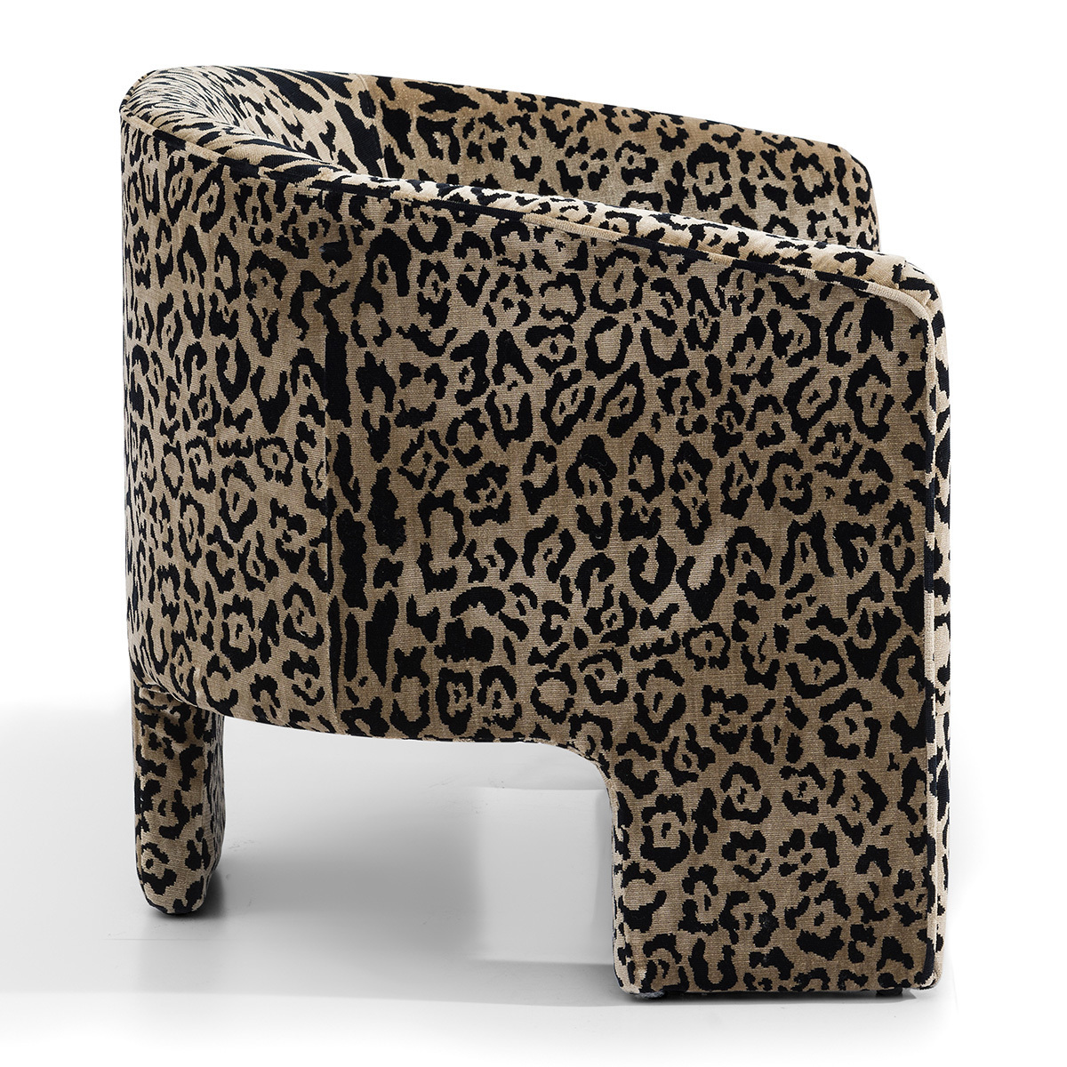 Rexington Home Shana Leopard Velvet Tub Chair | Temple & Webster