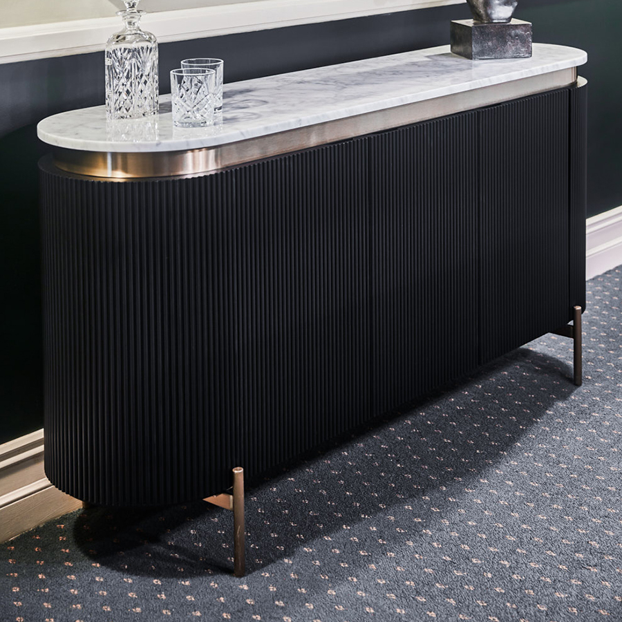 Rexington Home Coates 3 Door Marble Buffet | Temple & Webster