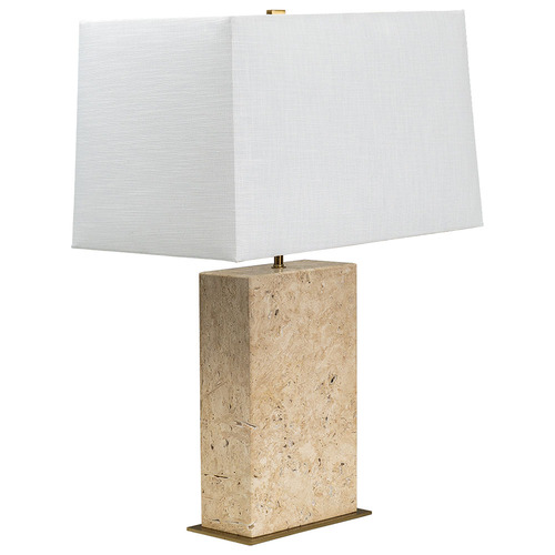 Rexington Home 68.5cm Atlas Travertine Table Lamp | Temple & Webster
