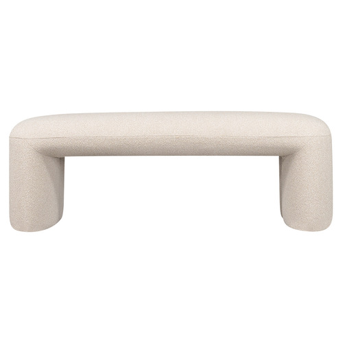 Rexington Home Mikhail Boucle Ottoman Bench | Temple & Webster