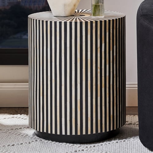 Lyra Bone Inlay Side Table | Temple & Webster