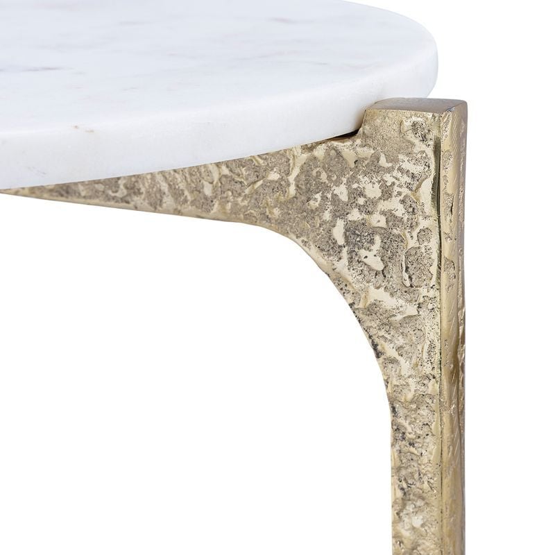 2 Piece Reston Marble Nesting Side Table Set | Temple & Webster