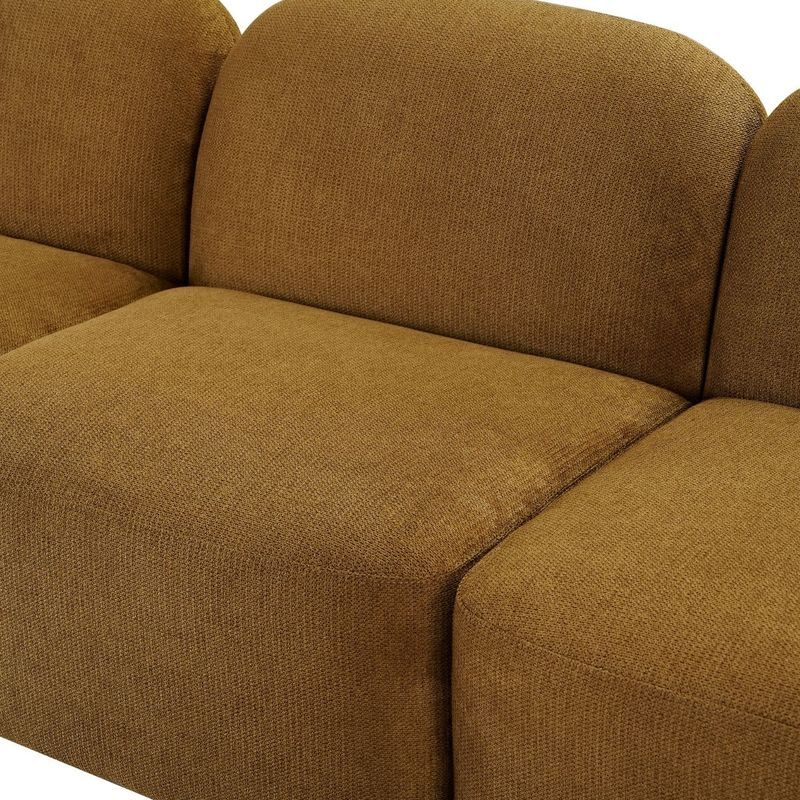 Olean 4 Seater Chenille Sofa | Temple & Webster