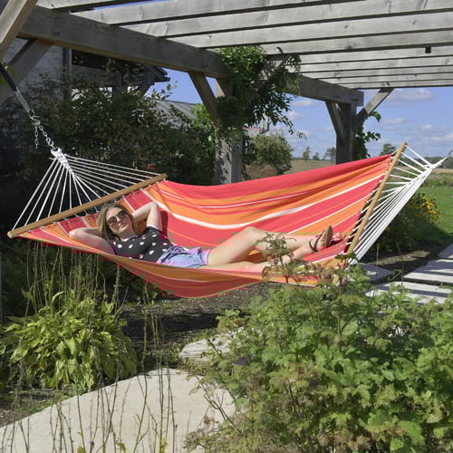 Vivere Hammocks Cotton Spreader Bar Hammock | Temple & Webster