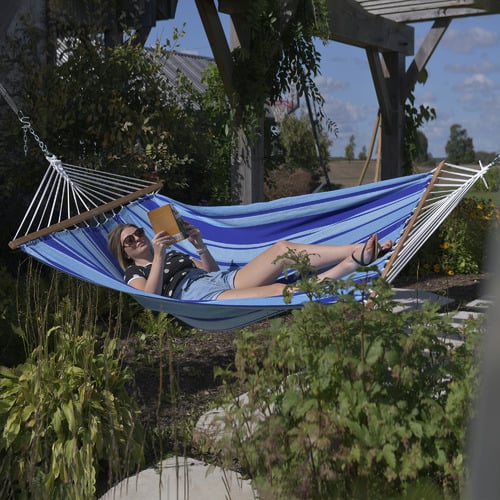Vivere Hammocks Cotton Spreader Bar Hammock | Temple & Webster