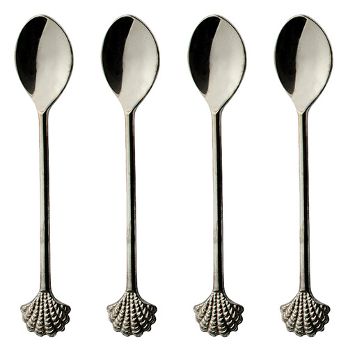 Scalloped Shell Aluminium Dessert Spoons | Temple & Webster