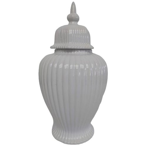 White Ripple Ria Dolomite Urn | Temple & Webster
