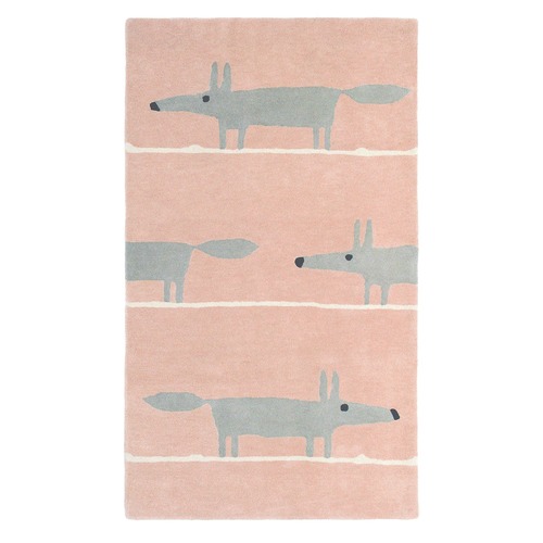 Blush Mr Fox Hand Tufted Wool Rug | Temple & Webster
