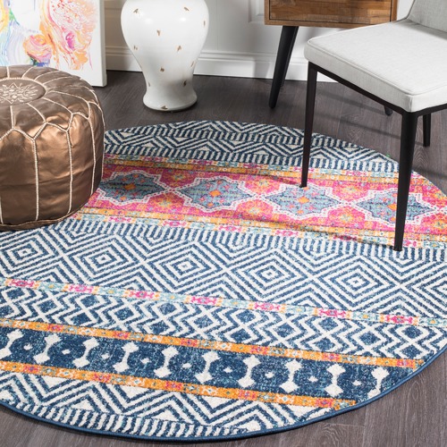 Network Rugs Lia Boho Round Rug | Temple & Webster