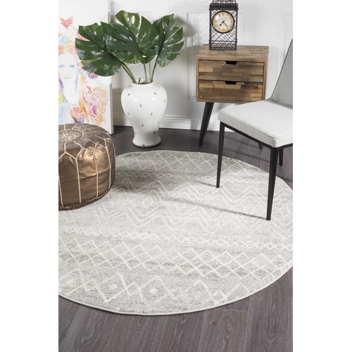 Network Rugs Horatio Industrial Round Rug | Temple & Webster