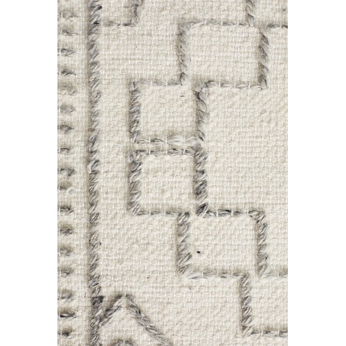 Natural White & Grey Textured Ida Rug | Temple & Webster