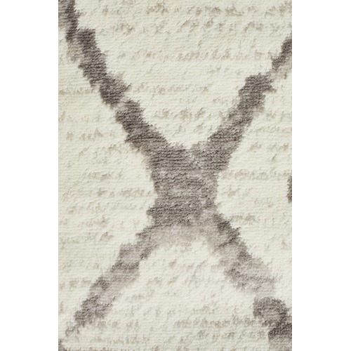 Network Rugs Ivory & Grey Diamond Rug | Temple & Webster