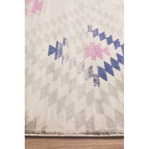Network Rugs Pastel & Ivory Pastel Boho Geometric Rug | Temple & Webster