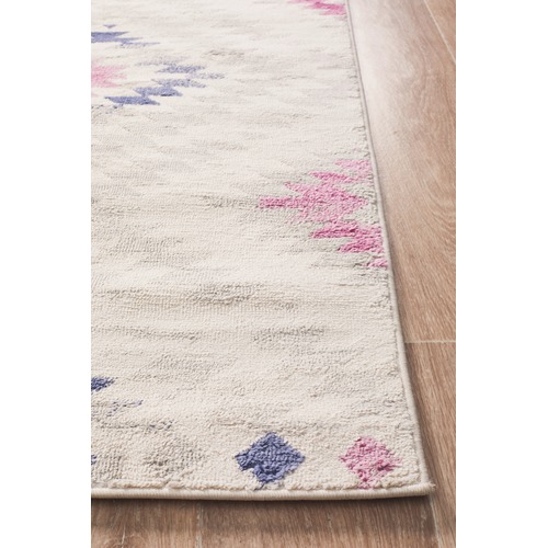 Network Rugs Pastel & Ivory Pastel Boho Geometric Rug | Temple & Webster