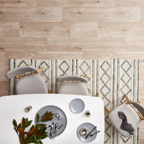 Network Rugs Emilee Natural White Hand Woven Flatweave Wool & Viscose ...