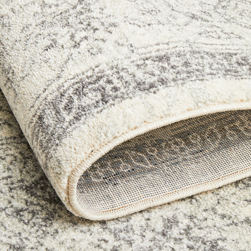 Network Rugs Silver & Grey Vintage-Style Transitional Distressed Rug ...