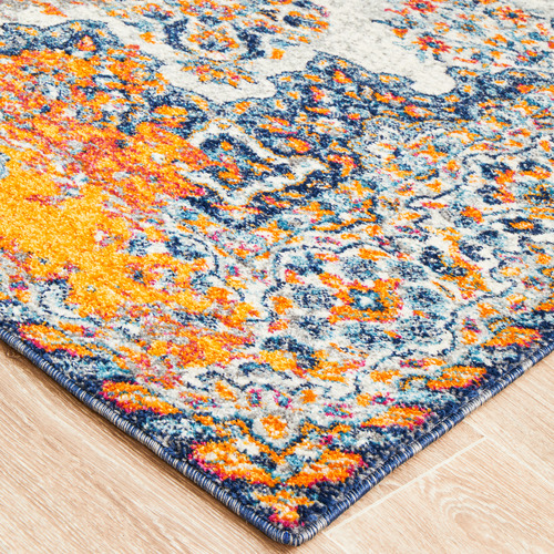 Network Rugs Bone Transitional Distressed Runner | Temple & Webster