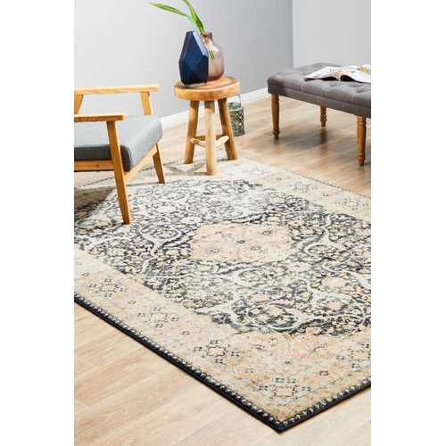 Network Rugs Midnight Power-Loomed Transitional Rug | Temple & Webster
