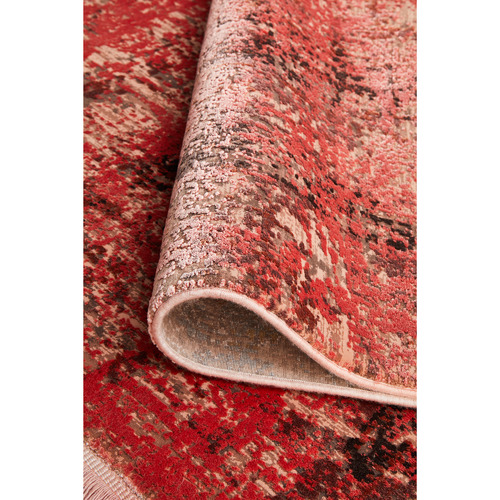 Coral Bamboo Silk & Acrylic Rug | Temple & Webster