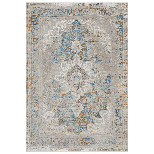 Network Rugs Blue Bamboo Silk & Acrylic Rug | Temple & Webster