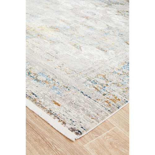Network Rugs Blue Bamboo Silk & Acrylic Rug | Temple & Webster