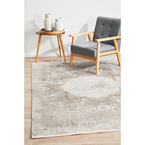 Network Rugs Stone Bamboo Silk & Acrylic Rug | Temple & Webster
