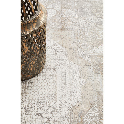 Network Rugs Stone Bamboo Silk & Acrylic Rug | Temple & Webster