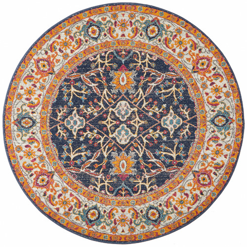 Network Multi & Round Art Moderne Poiret Rug | Temple & Webster