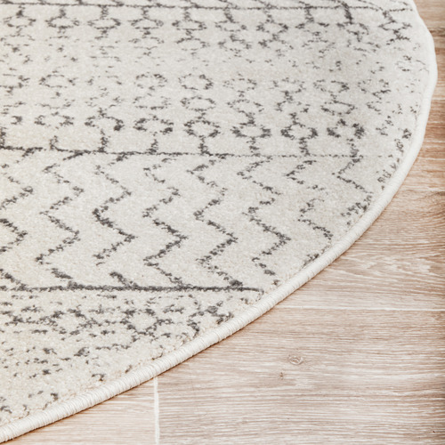Network Rugs Grey Reetta Round Tribal Rug | Temple & Webster
