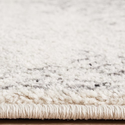 Network Rugs White & Silver Vintage-Look Hilda Rug | Temple & Webster