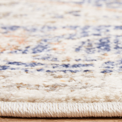 Network Rugs Blue Vintage Look Adalbert Round Rug | Temple & Webster