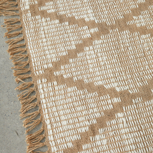Natural Desmond Hand-Woven Jute Rug | Temple & Webster