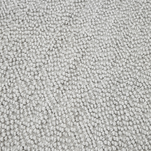 Grey Lindved Hand-Woven Wool-Blend Boucle Rug | Temple & Webster