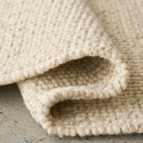 Network Rugs Cream Madras Parker Hand-Loomed Wool & Jute Runner ...