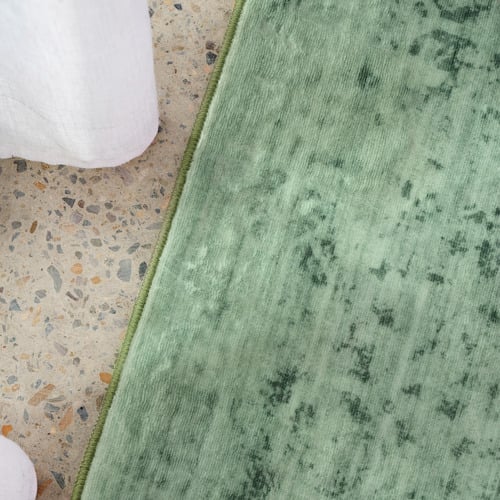 Network Rugs Emerald Green Gemstone Machine Washable Rug | Temple & Webster