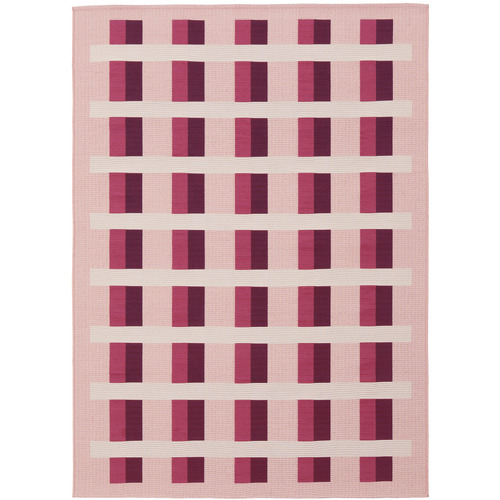 Pink Lattice Indoor/Outdoor Rug | Temple & Webster
