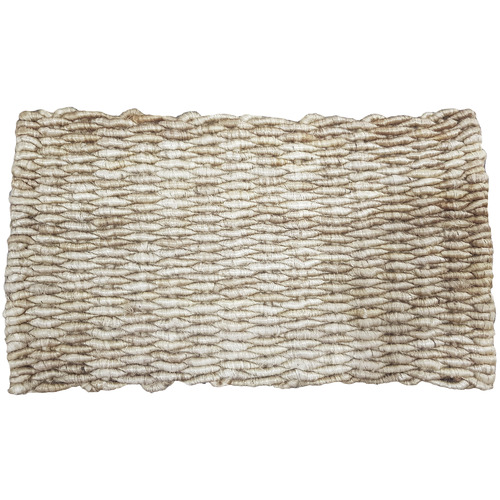 WelcomeWeave Brown Cierra Jute Yarn Doormat | Temple & Webster