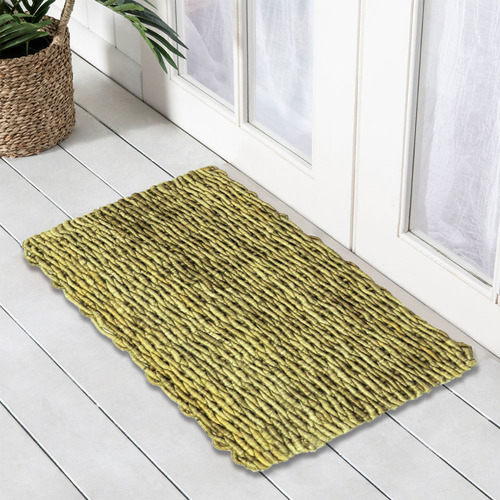 WelcomeWeave Brown Cierra Jute Yarn Doormat | Temple & Webster