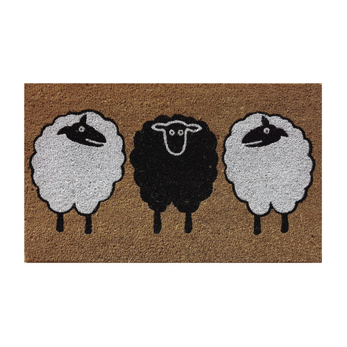 WelcomeWeave Country Sheeps Outdoor Doormat | Temple & Webster