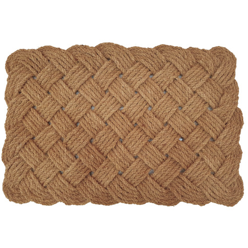 Lawson Criss Cross 80cm Coir Rope Doormat | Temple & Webster