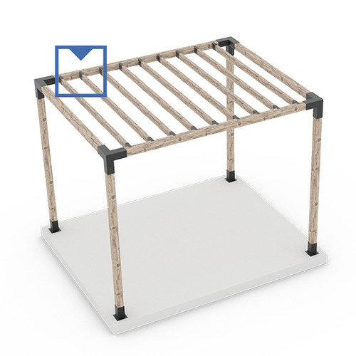 Hartman Toja Grid Knect Top Rafter Pergola Brackets | Temple & Webster