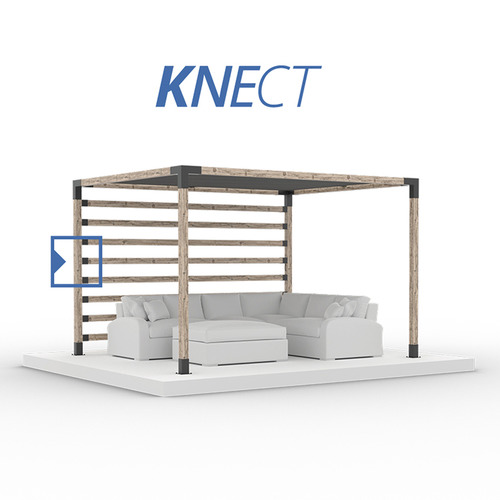 Hartman Toja Grid Knect Post Wall Pergola Brackets | Temple & Webster